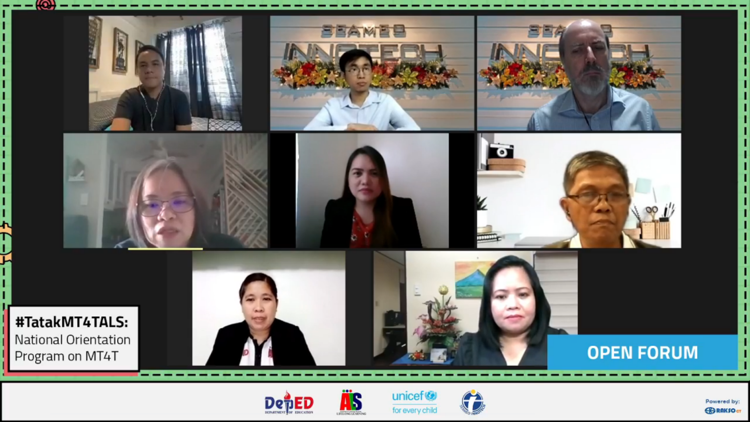 INNOTECH partners with DepEd ALS and UNICEF Philippines for National ...