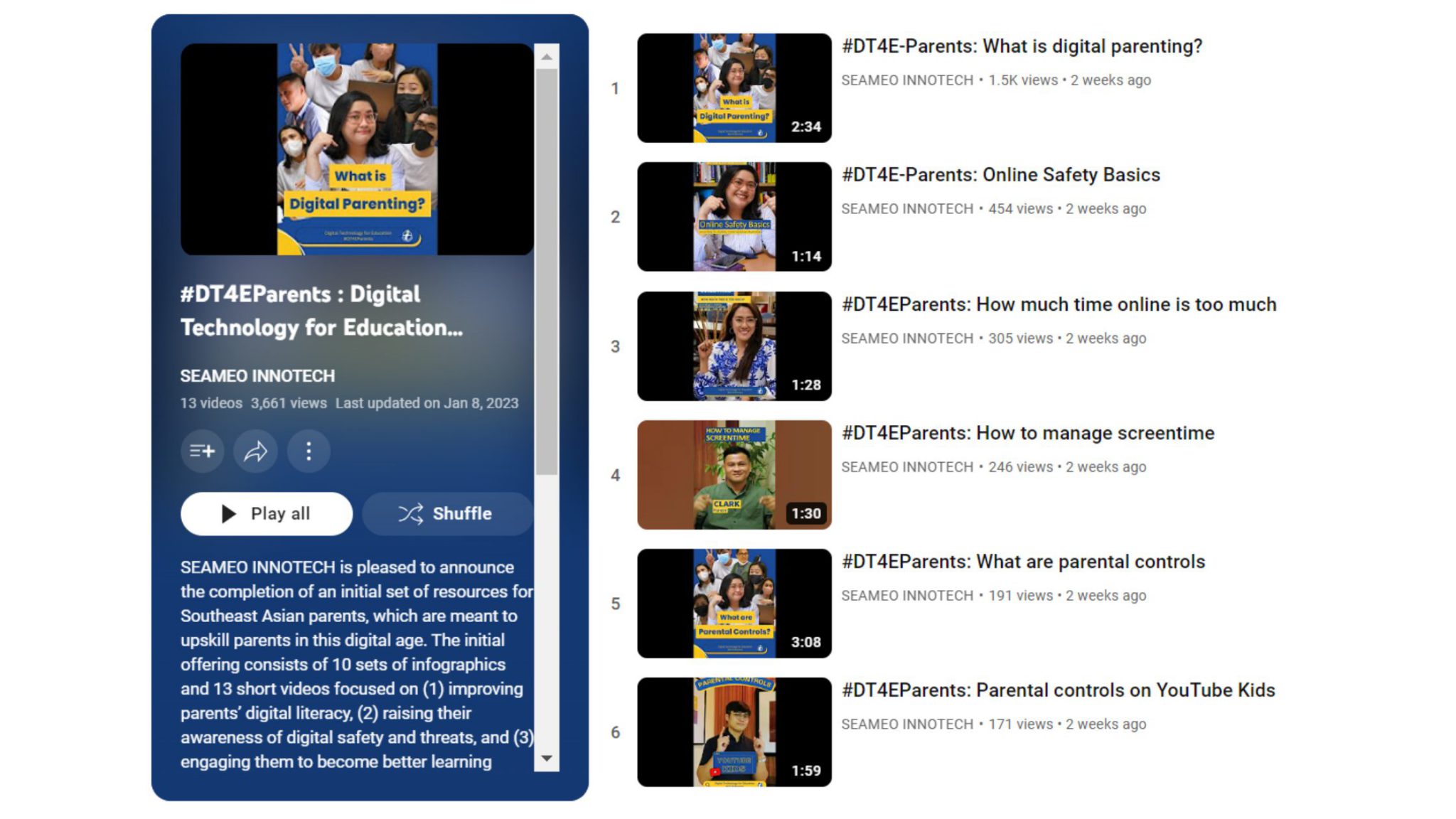 INNOTECH launches digital technology for education of parents - SEAMEO ...