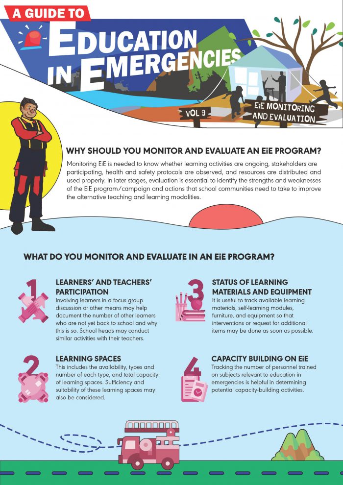 A Guide to Education in Emergencies Vol.9: EiE Monitoring and Evaluation - SEAMEO INNOTECH