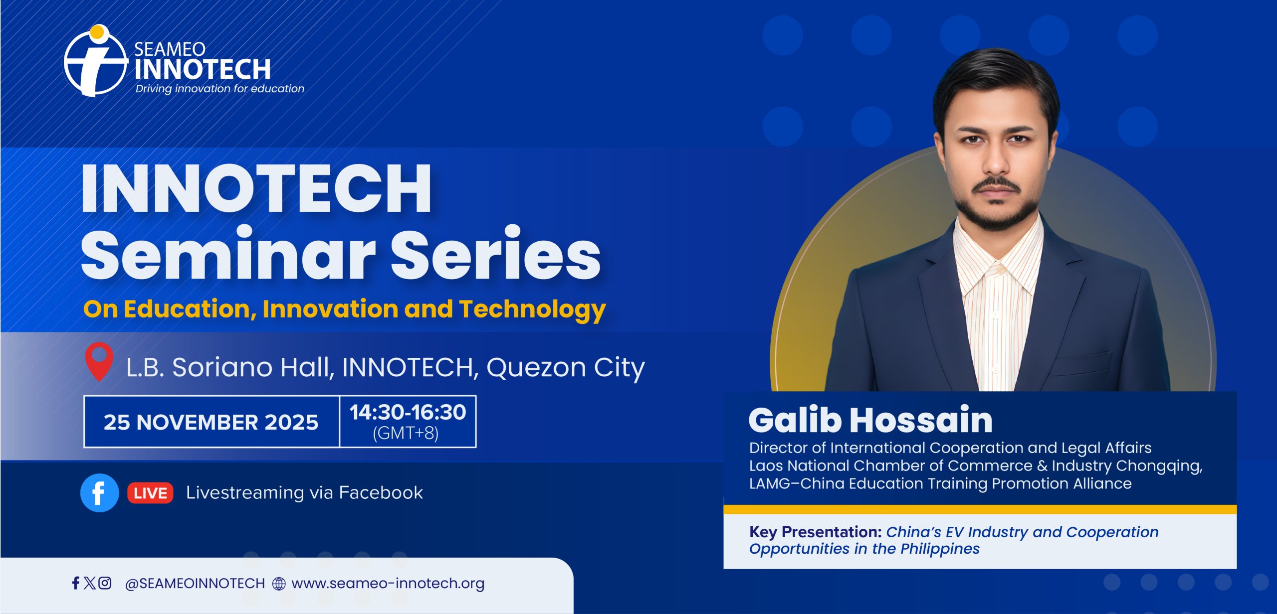 INNOTECH Seminar Series on Education, Innovation and Technology | 10 ...