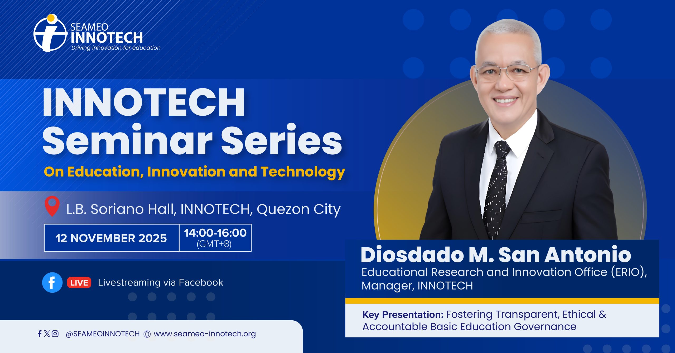 INNOTECH Seminar Series on Education, Innovation and Technology ...